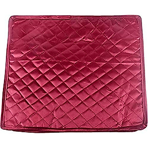 Fashion Bizz Saree Cover Set of 10 Large Maroon Satin/Wardrobe Organiser/Clothes Bag