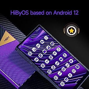 HiBy R6 Pro II Music Player Digital Audio Player Mp3 Player with Bluetooth and WiFi/Dual DAC/Class A amp/Android 12 OS/MQA 16X / DSD1024 / PCM1536K Black
