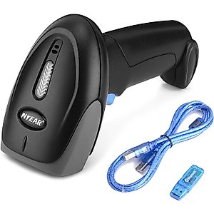 NYEAR BLE Bluetooth 2D & QR & 1D CMOS Barcode Scanner with APP Without scanning Barcode to Set parameters conveniently,Automatic Continuous Scan and 16Mb Inventory Memory,NT800H26