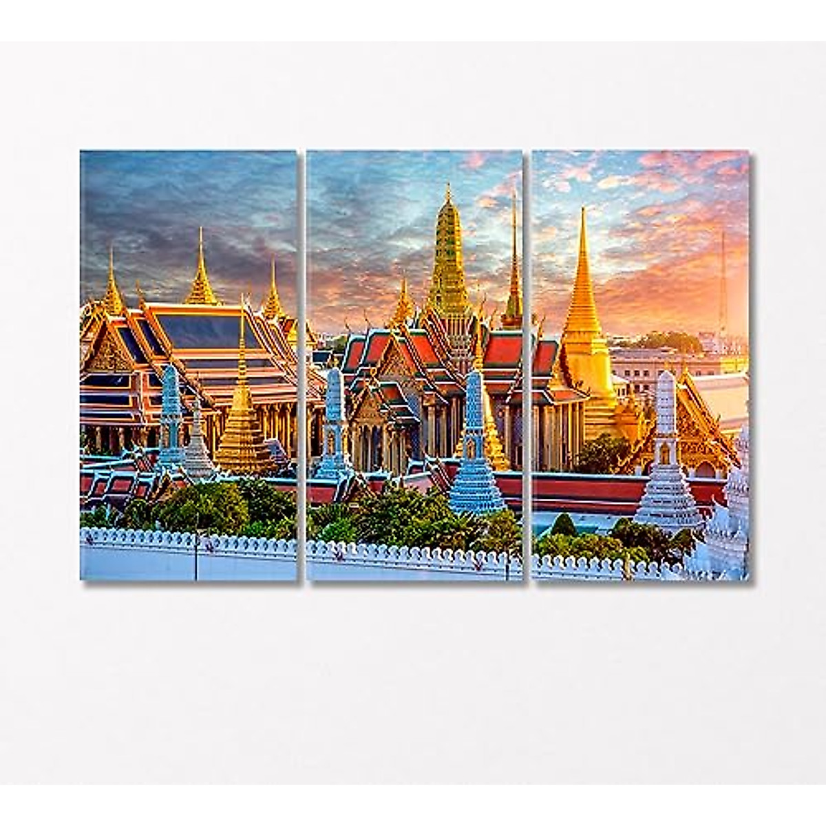 Temple of the Emerald Buddha Bangkok Thailand Canvas Print 1 Panel / 36x24 inches