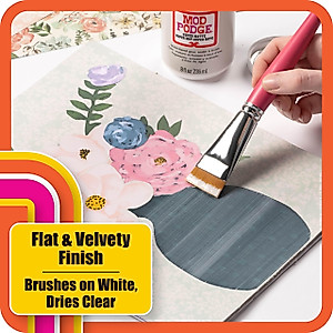 Mod Podge Super Matte, Premium All-in-One Glue, Sealer, and Finish, 8 fl oz, CS27596, Clear