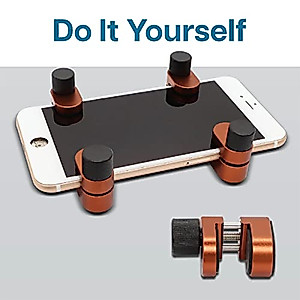 MMOBIEL 4 Pcs/Set Adjustable Metal Clip Fixture Glue Clamp Fastening LCD Screen Repair Tool for Smartphone, Computer, Laptop, Tablet, Ebook - Bronze