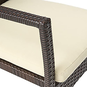 Christopher Knight Home Corsica Outdoor Wicker Dining Chairs, 2-Pcs Set, Multibrown