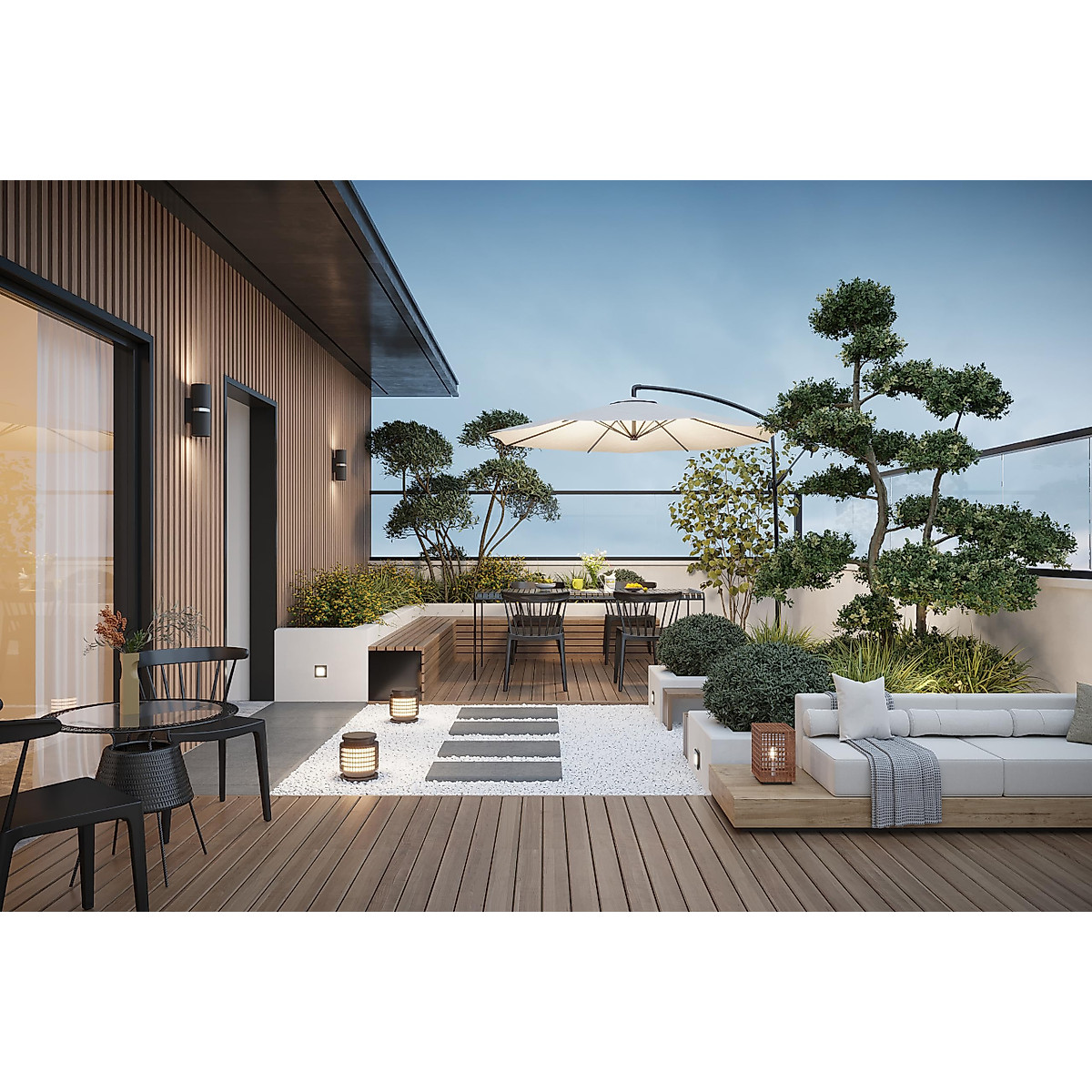 2xhome Set of 2 Stackable Modern Plastic Low Back Windsor Dining Chairs with Spindle Back for Kitchen Indoor Outdoor Patio Office Black