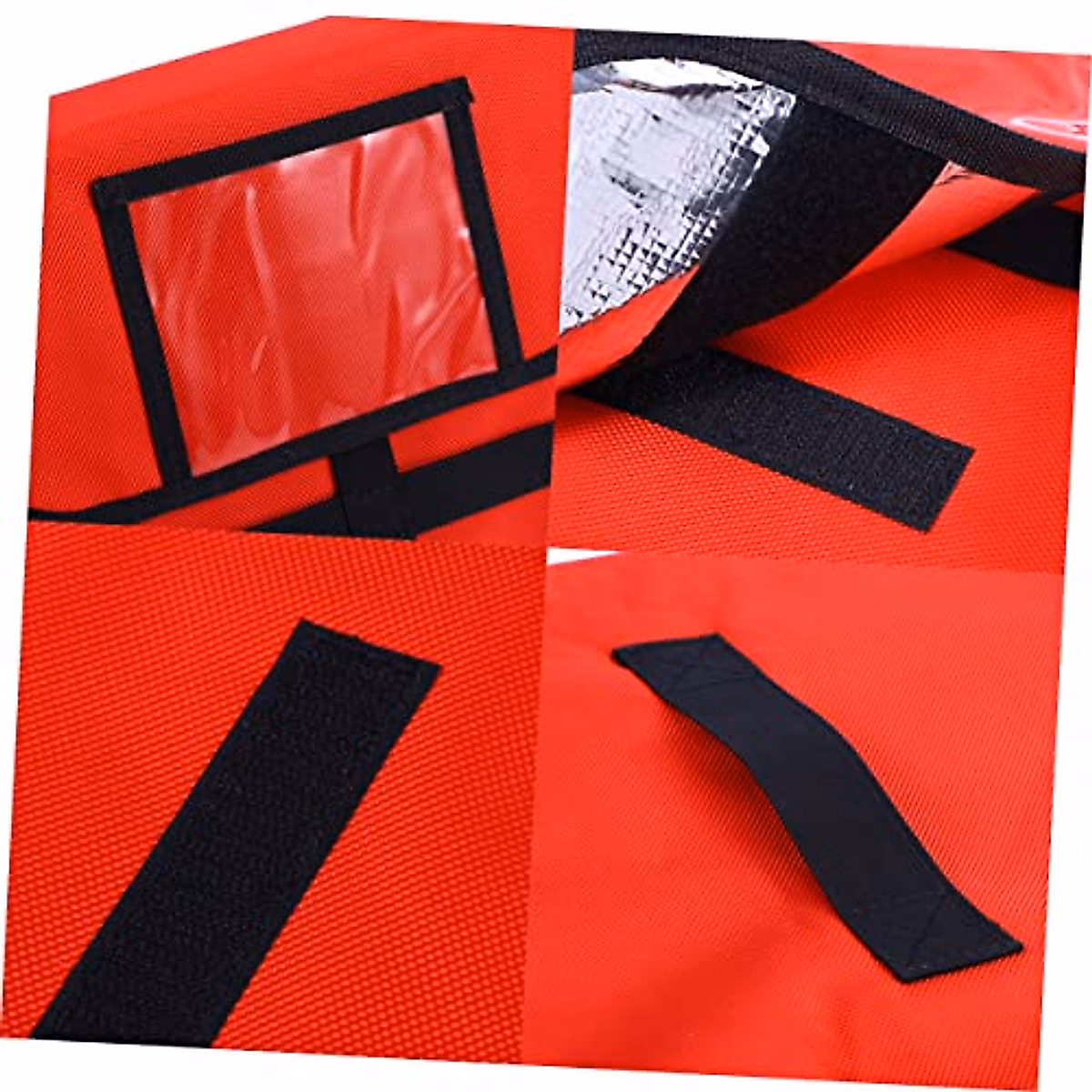 ULTECHNOVO Hot Cold Food Delivery Bag Lunch Insulated Food Delivery Bag Car Food Car Organizer Bag Car Tote Pizza Carrier Tote Bag Pizza Bag Storage Bag Backpack Red Multifunction