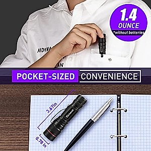 Eletorot 2 Pack UV Flashlights Black Light, 395nm Mini Handheld Blacklight Flashlight Small LED UV Lights for Resin, Portable Ultraviolet Lights for Invisible Ink Pens, Dog Cat Pet Urine Stain