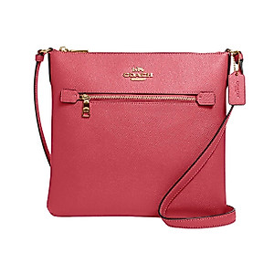 COACH Womens Rowan File Bag In Signature Canvas (IM/Strawberry Haze)