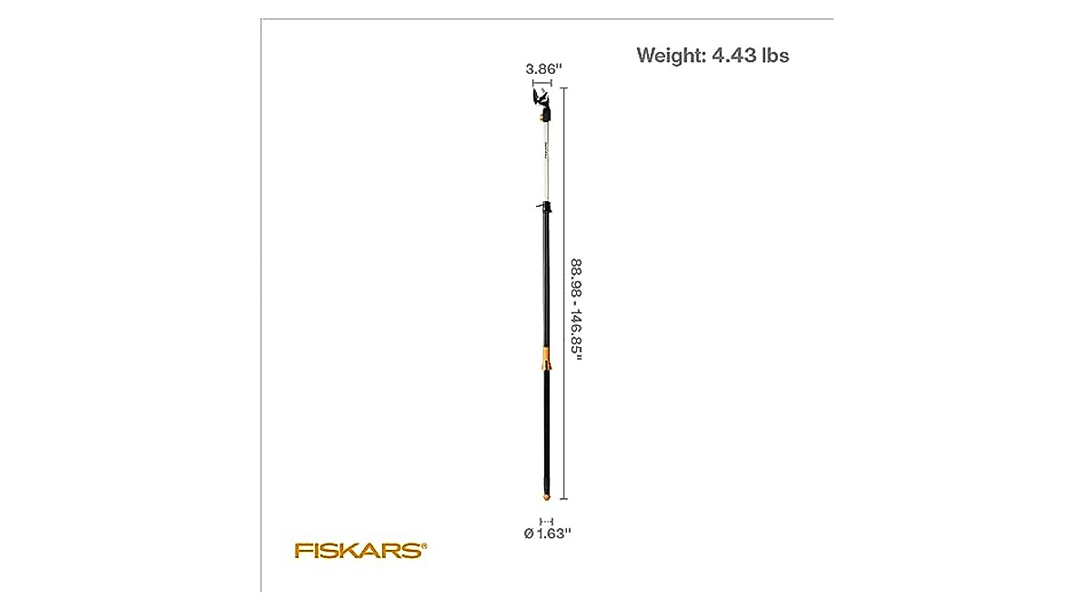 FISKARS Extendable Pole Tree Pruner - Effortless Cutting