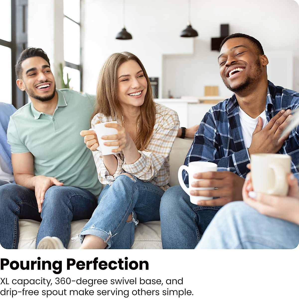 Chefman 1.7 Liter Electric Glass Tea Kettle, Fast Hot Water Boiler, One Touch Operation, Boils 7 Cups, Swivel Base & Cordless Pouring, Auto Shut-Off