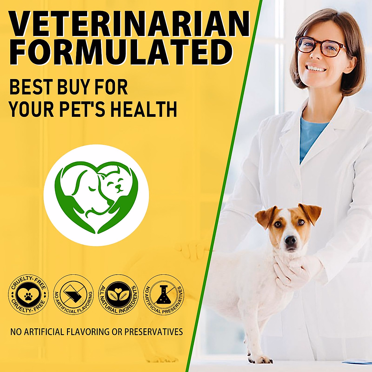 Natural Yeast Infection Treatment for Dogs, Dog Ear Infection Treatment, Dog Allergy Relief, Helps to Support Itch Relief, Inflammation Relief & More, Ear Infection Treatment for Dogs - 2 fl oz