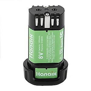 Hanaix 8V 1500mAh Battery Replacement for DEWALT DCB080 Fit for DEWALT DCF680N1 DW4390 DCF682 DCL023 DCF680 DCB095 DCF680N2 DCF680G2 Li-ion Battery
