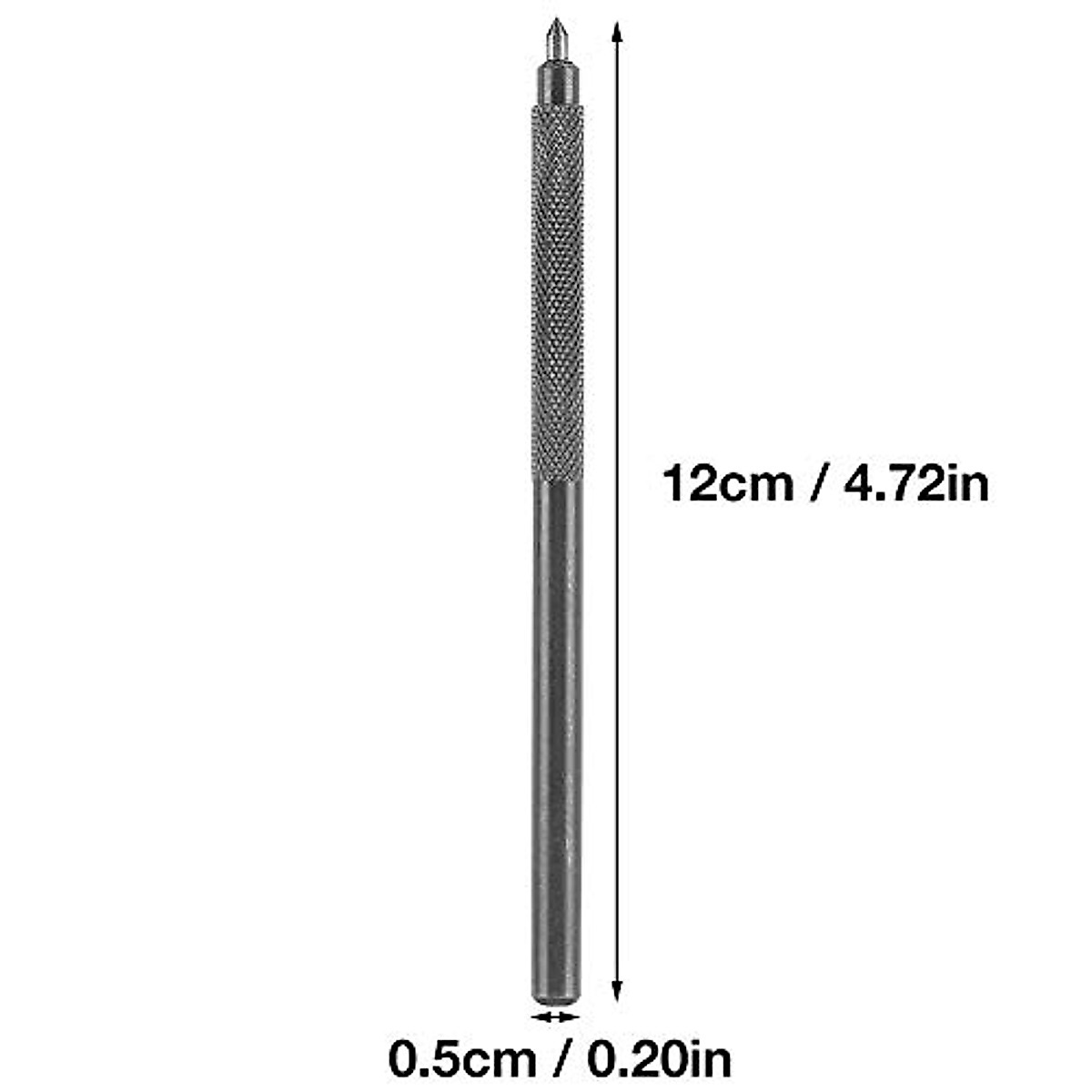 Walfront 5Pcs Pocket Alloy Scriber Scribe Pen with Carbide Tip for Ceramic/Metal/Glass Plate