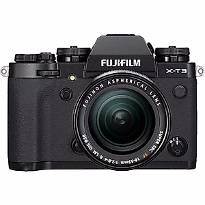 FUJIFILM X-T3 Mirrorless Camera with 18-55mm Lens (Black, USB Charging) Bundle with ProMaster LED Light, Gadget Bag, 2X 64GB SDXC Memory Card, Monopod + More (USA Authorized with Fujifilm Warranty)