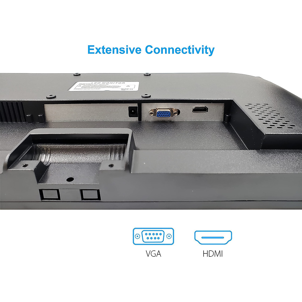 BTO New Dual 19 Inch LED Computer Desktop Tower Monitor, HD+ 1440 x 900 IPS Crisp Display, HDMI and VGA Port, 75Hz Refresh Rate, VESA Mountable, [ Black ]