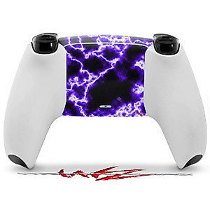 WraptorSkinz Skin Wrap compatible with Sony PS5 DualSense Controller Electrify Purple (CONTROLLER NOT INCLUDED)