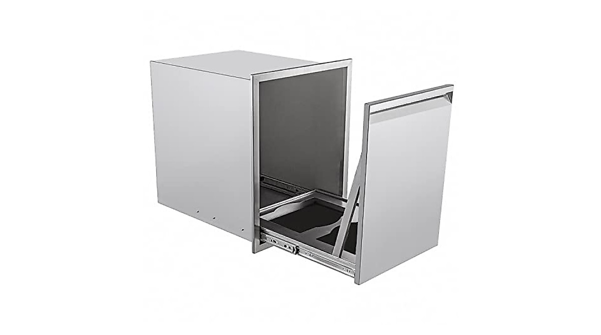Atatod Pull-Out Double Trash Drawer for Outdoor Kitchen
