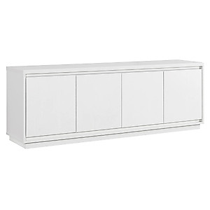 Henn&Hart Presque TV Stand, 68" Wide, White