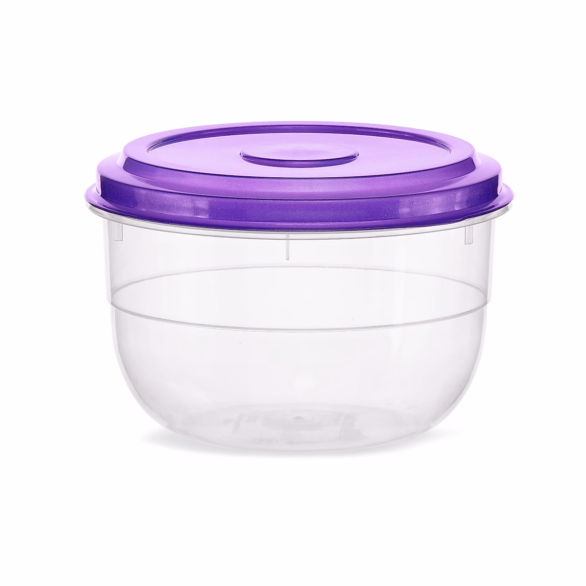 DecorRack Food Storage Container Set, 2.5 Quarts and 5.5 Quarts, BPA Free- Plastic, Food Grade Safe, Heavy Duty Dry Storage Containers, Round Large Food Container Bowl with Airtight Lid (2 Pack)