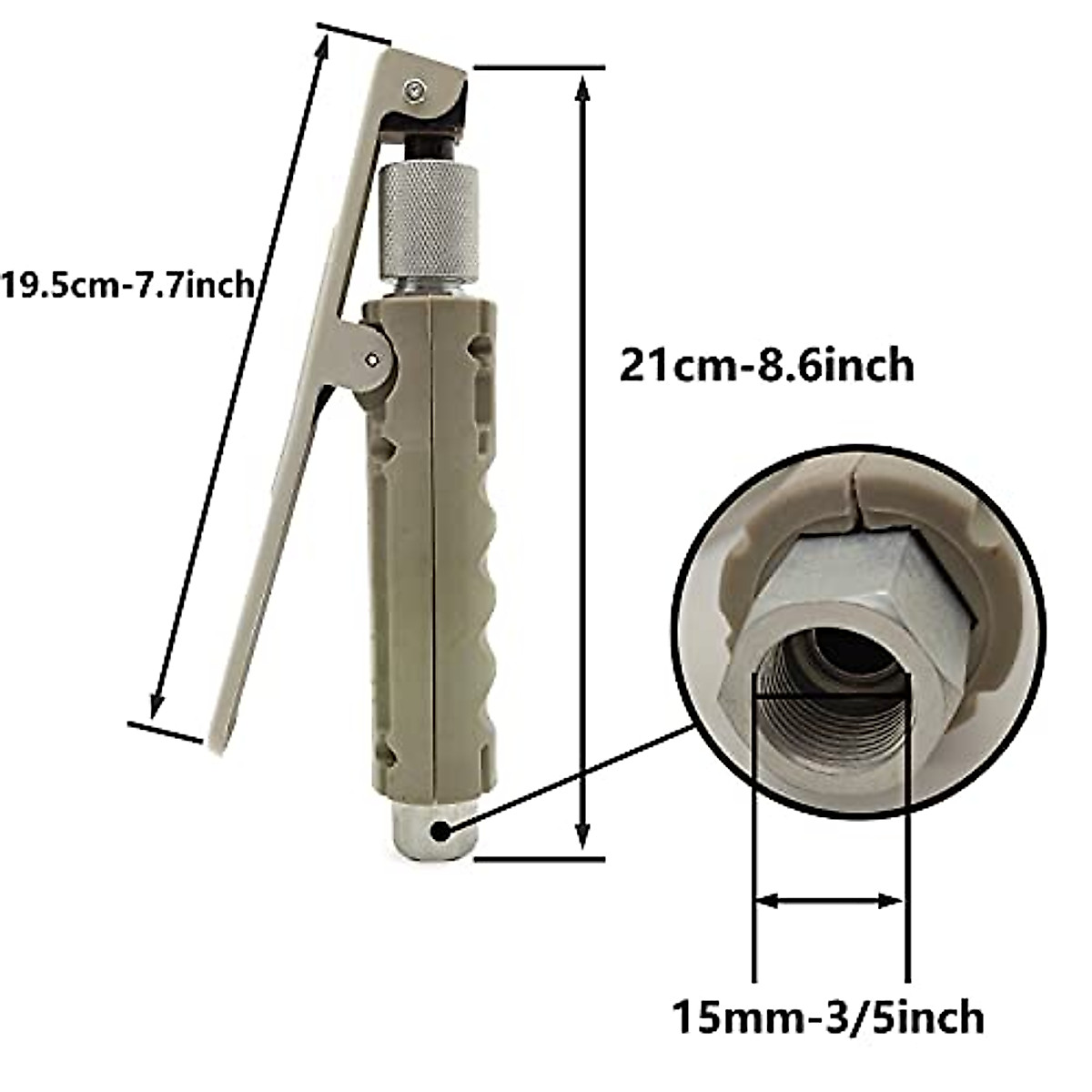 Sand Blaster Gun Contains 4pcs Ceramic Tips Abrasive Blaster Gun Nozzles Remove Paint,Stain,Rust,Grime on Surfaces