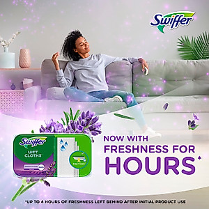 Swiffer Sweeper Wet Mopping Cloth Multi Surface Refills, Febreze Lavender Scent, 36 count