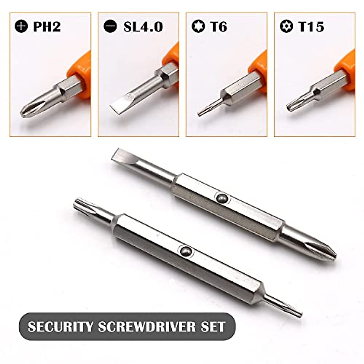 Tnuocke Screwdriver Replacement Kit,Multi-Purpose Screwdriver H-048