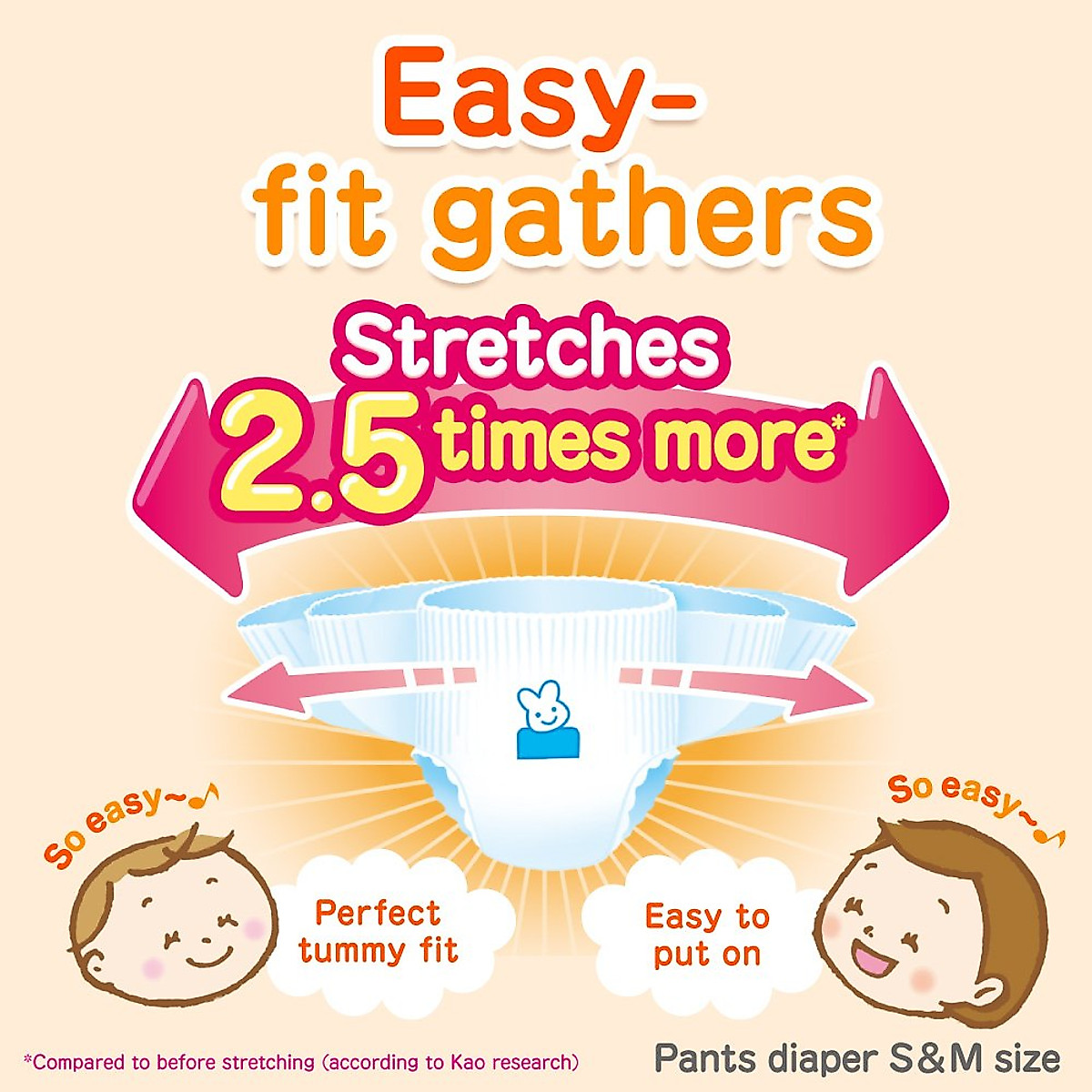 Kao Diapers Merries Sarasara Air Through Pants S-Size, Parallel Import Product, Made in Japan (Pants s-size/62 Pairs)