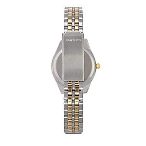 Women's White Dial Two Tone Base Metal