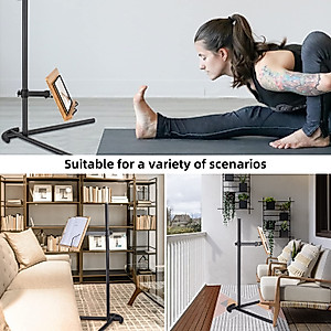 Laptop Stand for Couch, wishacc Height Adjustable Laptop Tray Tablet Book Stand for Reading in Bed, Compatible with Ipad Pro 12.9 Inch, Surface Laptop, Ipad Air, Ipad Mini,MacBook Pro/Air