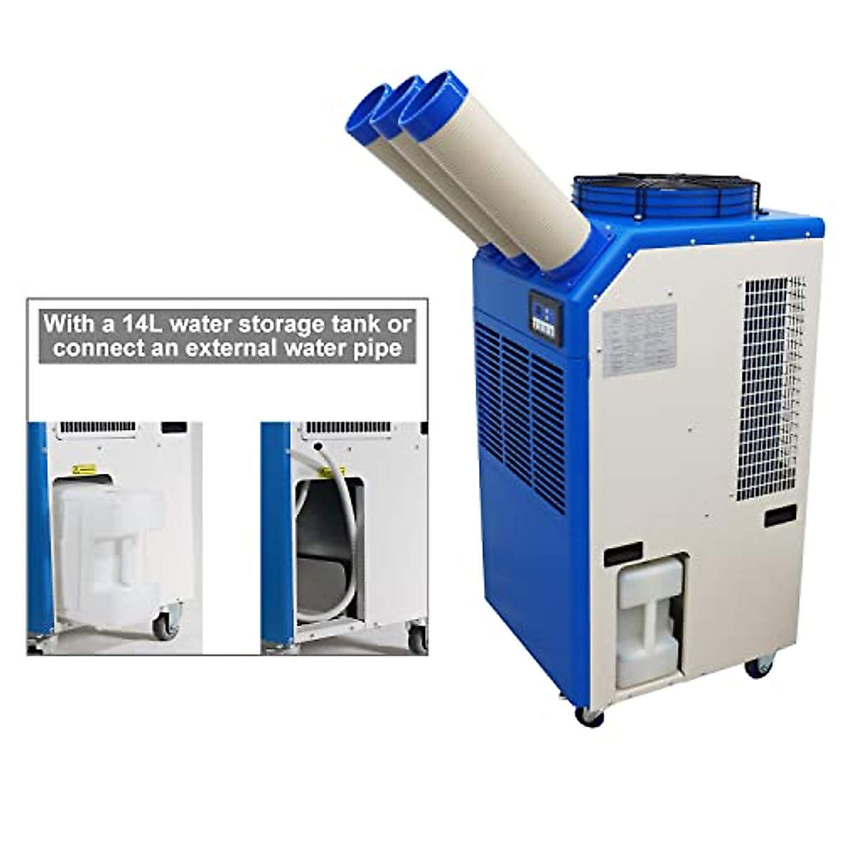 TECHTONGDA Industrial Spot Cooler Air Conditioner Commercial Mobile Outdoor Cooling Aircon 220V Three Column 910m³/h