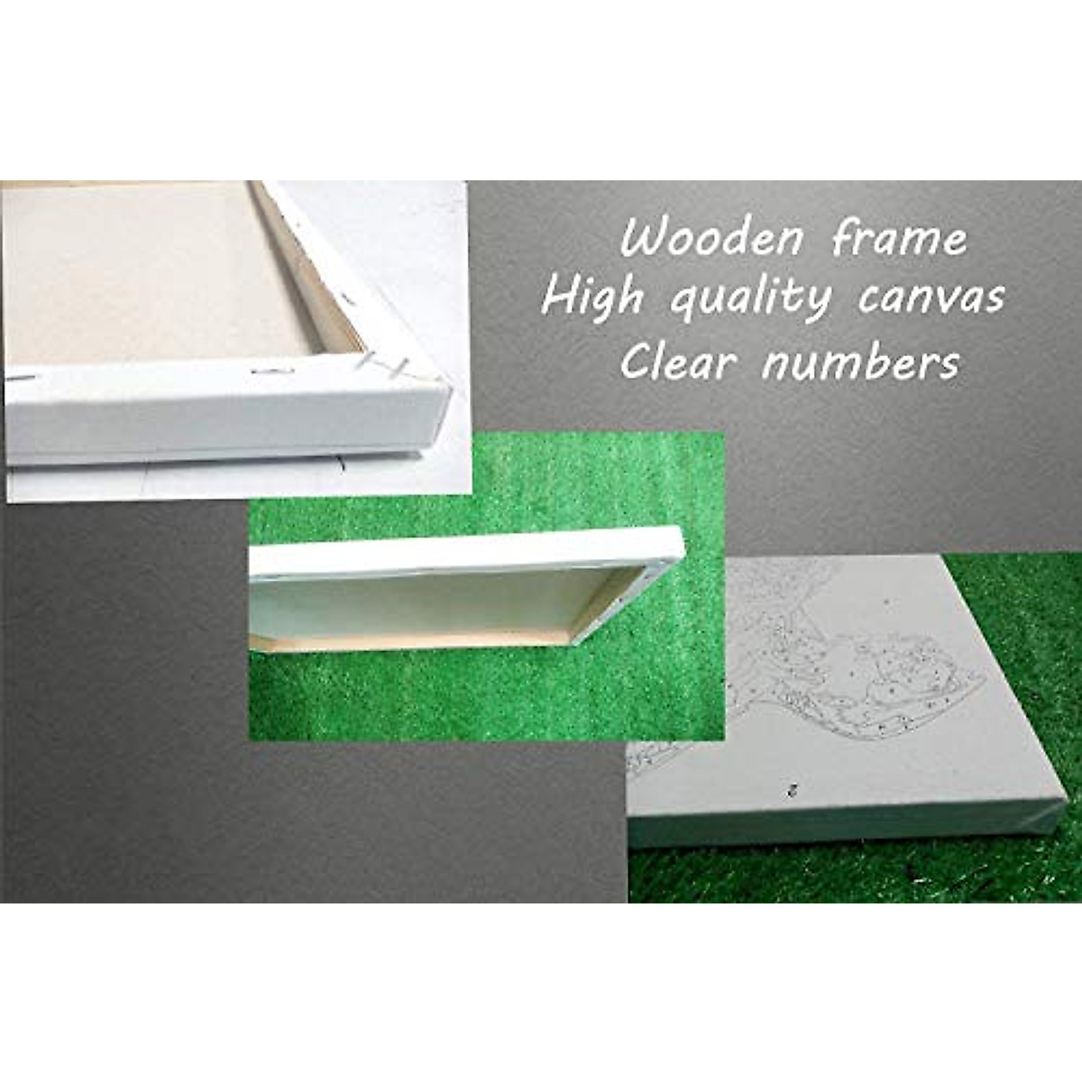 DIY Painting by Numbers with Framed, Sports Football Heart Graffiti Pattern Canvas Oil Painting by Numbers DIY Paint by Numbers Kit for Adults Kids, 20x24 inch