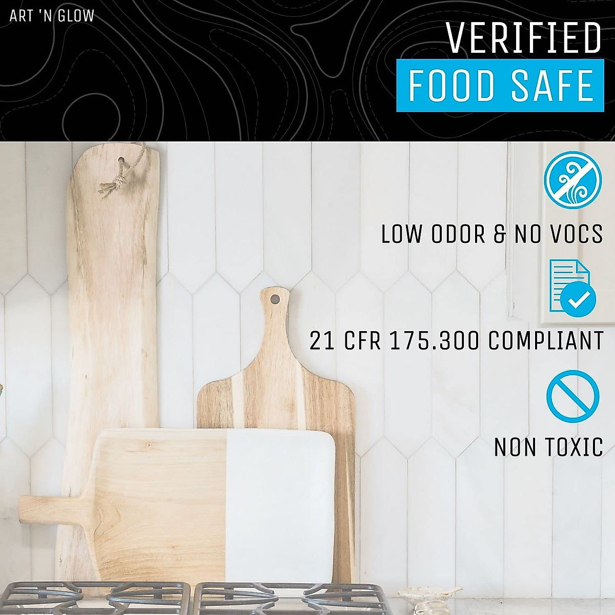 Art ‘N Glow Epoxy Resin for Clear Casting and Coating - 16 Ounce Kit - Perfect for Molds, Crafts, Tumblers, Jewelry, Wood - Food Safe, Non Yellowing, Bubble Free, and Made in The USA