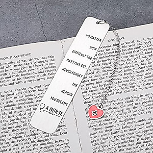 Nurse Gifts for Women Men Bookmark Bulk Nurse Christmas Birthday Thanksgiving Nurses Day Week Gifts Nurse Gifts for Nursing Student Pediatric Nurse Graduation Practitioner RN Gift Medical Nurse