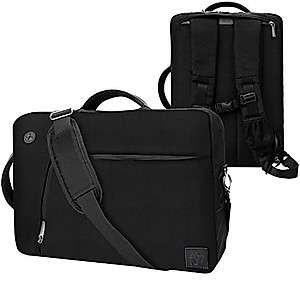 16 15-inch Convertible Laptop Bag Compatible with Asus VivoBook 15, TUF Dash 15 F15, ROG Strix Scar 15 G16 (Black)