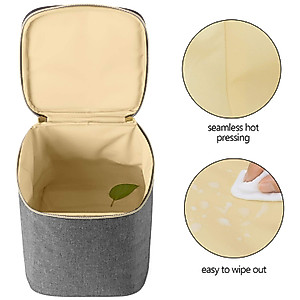 Teamoy Breastmilk Cooler Bag, Baby Bottles Bag for up to 4 Large 9 Ounce Bottles, Perfect for Working Mom Mother, (Bag ONLY), Gray