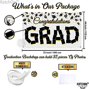 Congratulations Graduation Photo Banner - 72x44 Inch, Class of 2023 Decorations | Graduation Banner for Graduation Decorations 2023 | Graduation Picture Banner for Graduation Party Decorations 2023