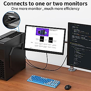 KUXIYAN Displayport to HDMI Adapter (2Pack) 1080P Gold Plated Dp to HDMI Converter Male to Female 1.3V Black