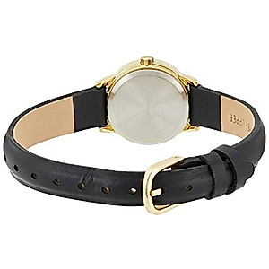 Timex Women's T20433 "Easy Reader" Gold-Tone and Black Leather Watch
