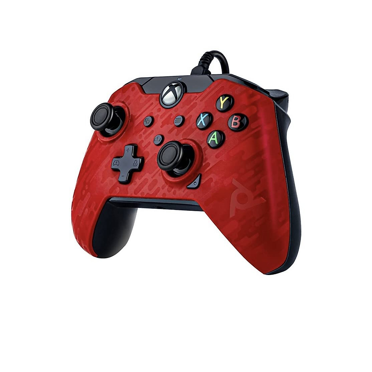 PDP Wired Game Controller - Xbox Series X|S, Xbox One, PC/Laptop Windows 10, Steam Gaming Controller - Perfect for FPS Games - Dual Vibration Videogame Gamepad - Red Camo/Camouflage