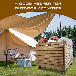 Collapsible Rolling Crate on Wheels, 440lbs Capacity Foldable Storage Bins Heavy Duty Plastic Furniture Moving Dolly Cart for Travel Shopping Luggage Office Use with Removable 360° Rotation Wheels