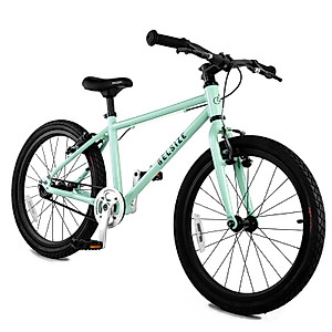 A11N SPORTS BELSIZE 20-Inch Belt-Drive Kid's Bike, Lightweight Aluminium Alloy Bicycle(only 14.82 lbs) for 7-10 Years Old