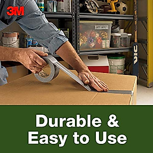 3M Basic Duct Tape, Silver Duct Tape for Temporary Repairs, 3M Duct Tape for Indoor Use, 1.88 Inches x 55 Yards, 3 Rolls