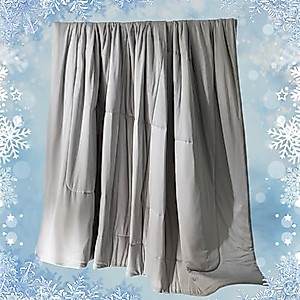 ENJOHOS Cooling Comforter Queen Size, Q-Max 0.45 Double Side Cold Blanket for Hot Sleepers Night Sweats, Cool Ice Silk Summer Comforter, Soft Breathable Lightweight Smooth Cool Comforter Bedding Grey