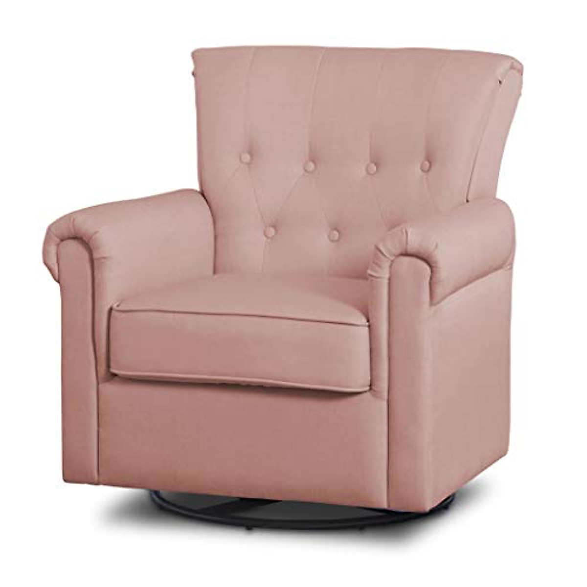 Delta Children Harper Glider Swivel Rocker Chair, Blush