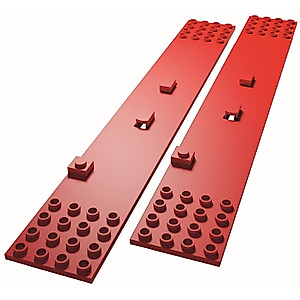 Carrera GO Build 'N Race Expansion Pack Includes 6 Straights and 2 Clips/2Crossbars Compatible with Toy Building Blocks