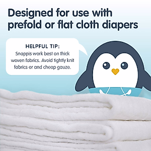 [Toddler Size 5-Pack] Snappi Cloth Diaper Fasteners - Replaces Diaper Pins - Use with Cloth Prefolds and Cloth Flats