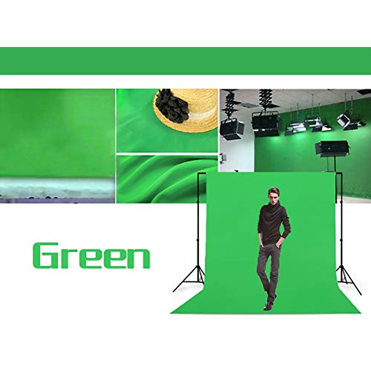 LYLYCTY 5x7ft Green Screen Key Backdrop Soft Pure Green Studio Background ID Photo Photography Backdrop Photo Backdrops Customized Studio Photography Backdrop Background Studio Props LY166