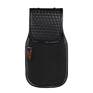 ROCOTACTICAL Basketweave Radio Pouch, Universal Radio Holder Pouch for Law Enforcement Duty Belt