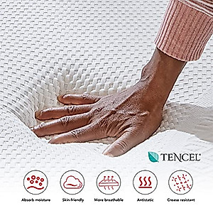 MLILY King Mattress, Manchester United 12 Inch Memory Foam Bamboo Charcoal Mattress, Cool Sleep & Pressure Relief, Made in USA, White