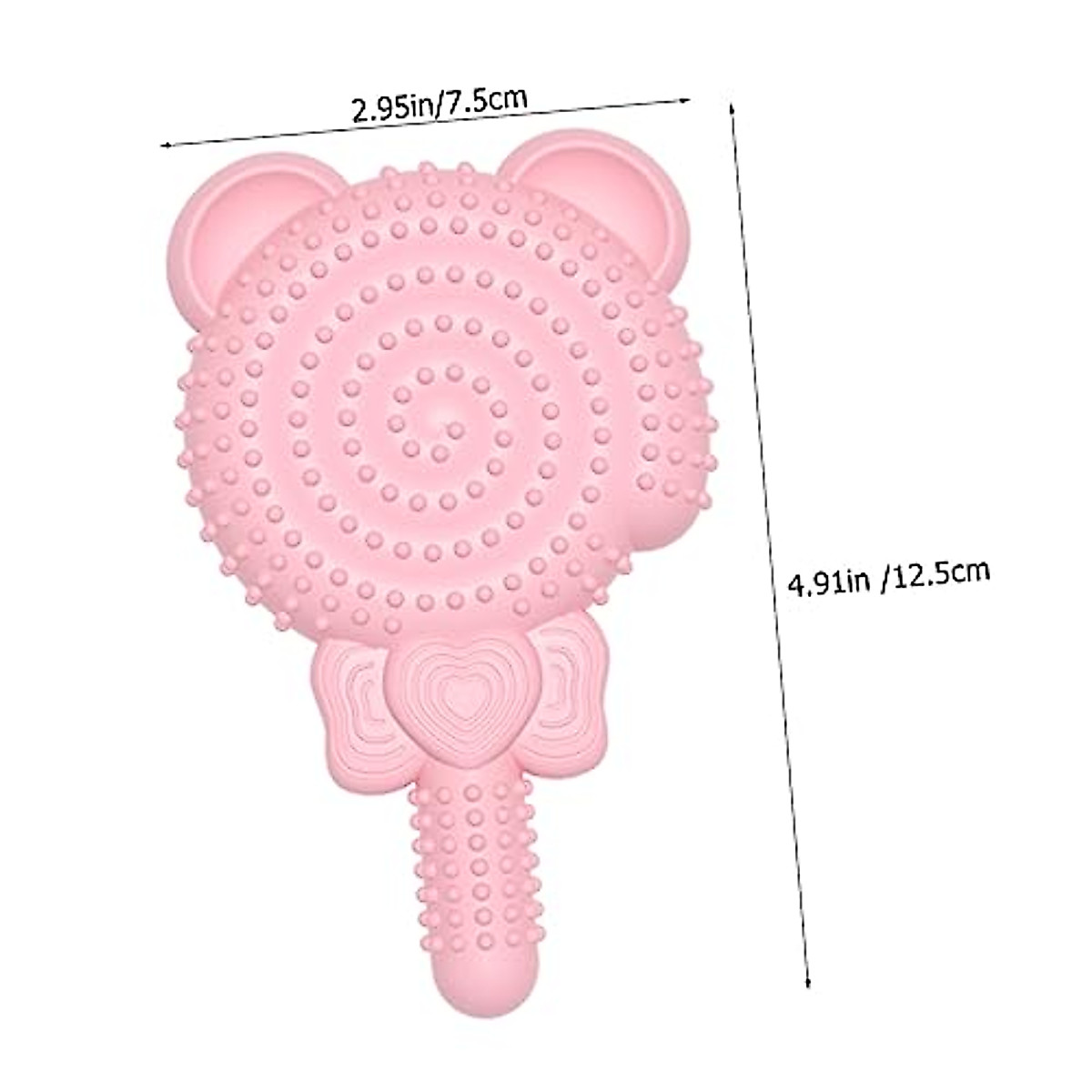 Mipcase 2pcs Dog Toy Dog Teeth Cleaning Toy Interactive Puppy Toy Small Chewing Toy Dog Sound Toys Tow Truck Toy Dental Dog Chew Toys Dog Lollipop Toy Pet Toys Pet Supplies TPR Household