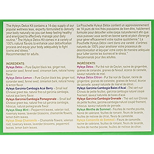 Hyleys Detox Tea 14 Days Kit - 42 Tea Bags - Herbal Supplement - Mother's Mother's Day Gift Day Gift